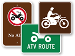 Snowmobile, ATV Crossing Signs