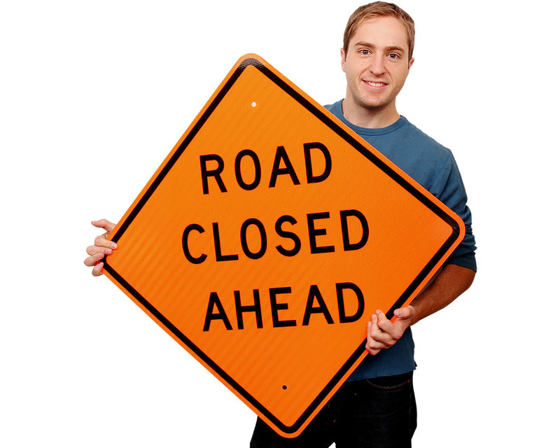 Printable Road Closed Sign
