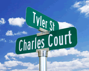 Civic Official Street Signs