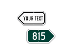6" x 12" Custom Arrow Signs