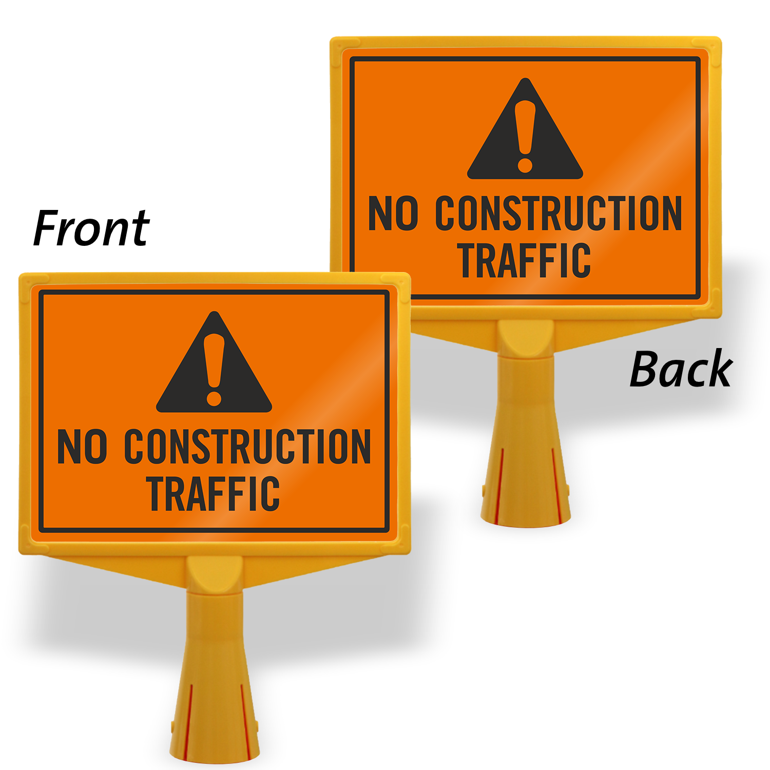 No Construction Traffic ConeBoss Sign , SKU: CB-1154