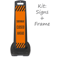 Sidewalk Signs - Sidewalk Closed Signs, MUTCD Sidewalk Signs