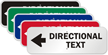 Custom One-Way Traffic Directional Signs