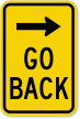 Wrong Way | Do Not Enter | Go Back Signs