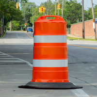 Lifegard 36" Traffic Drum Channelizer Signs, SKU: K2-6833