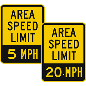 Speed Control Signs
