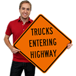 MUTCD Compliant Detour Arrow Sign, SKU: X-M4-10L