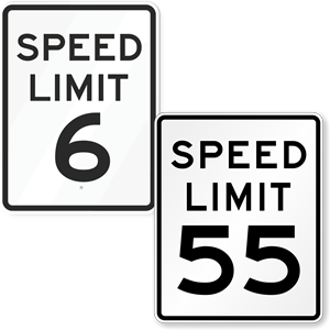Speed Control Signs