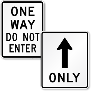 Double Arrow Sign - W12-1, SKU: X-W12-1