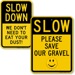 Speed Control Signs