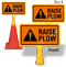 Raise Plow Signs