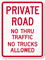 No Thru Traffic Signs | Prevent Drivers From Crossing Private Road