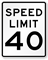 MUTCD Speed Limit signs
